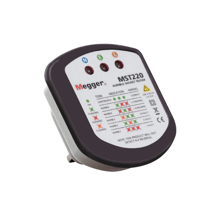 Megger MST220 Mains Audible Socket Tester - 2008-230 – Air Con Centre