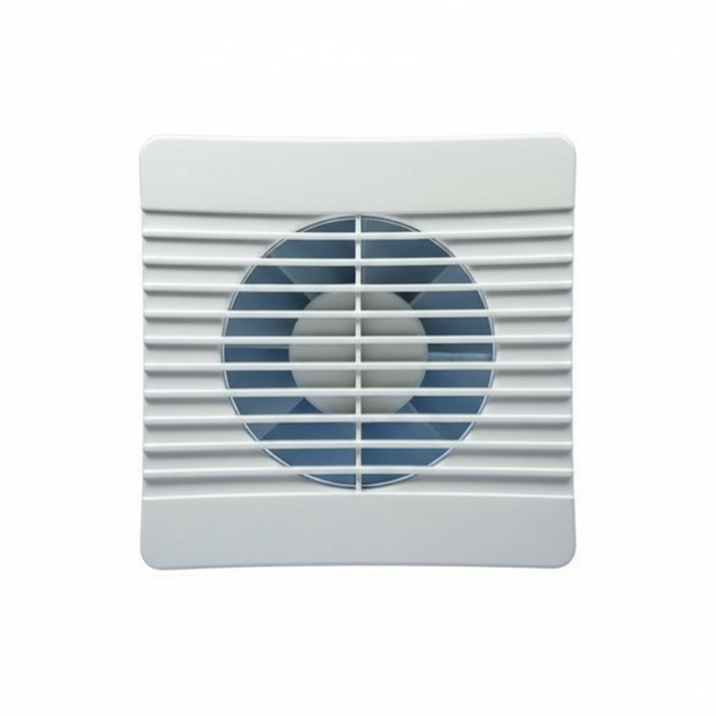 Manrose 100mm (4") Flat Axial Bathroom Extractor Fan With Humidistat ...