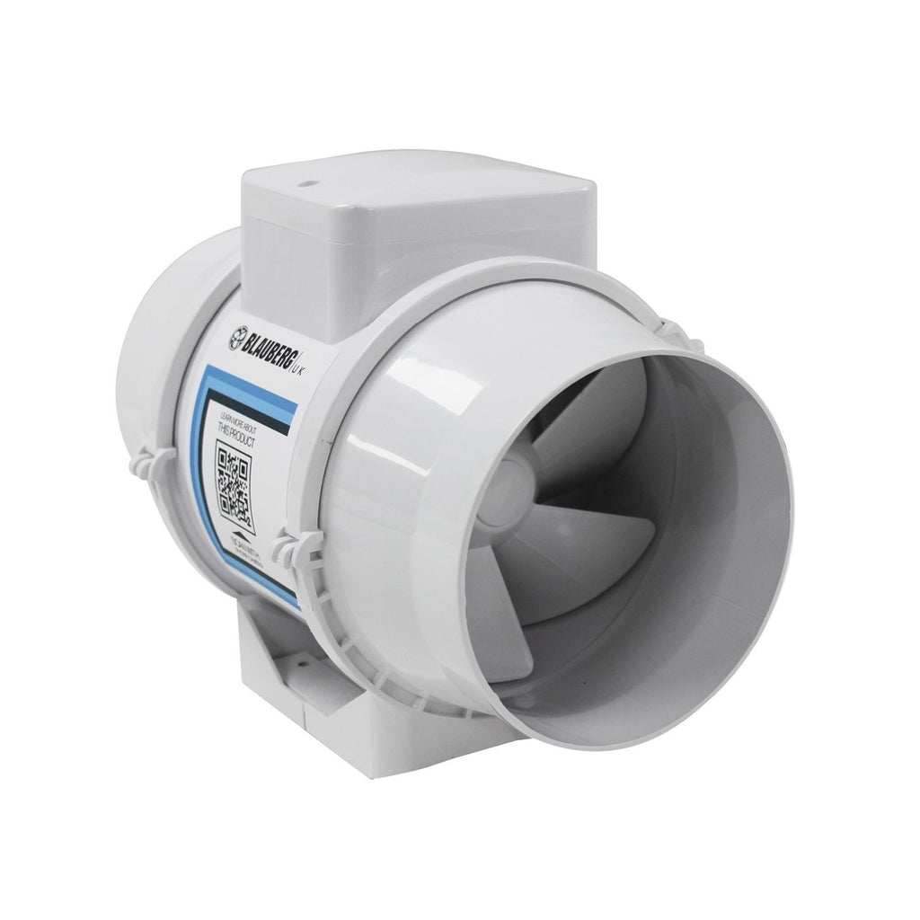 Blauberg Turbo E 150mm (6") In-line Powerful Mixed Flow Duct Extractor ...