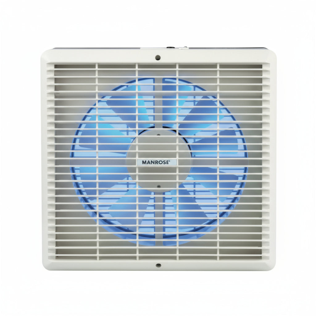 Manrose 300mm (12") Window Extractor Fan with Fixed Grill, Standard ...