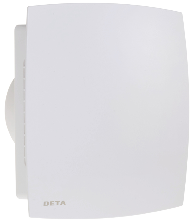 Deta 4" Extractor Fan With Flat Fascia and Timer 100mm White - DT4631 ...