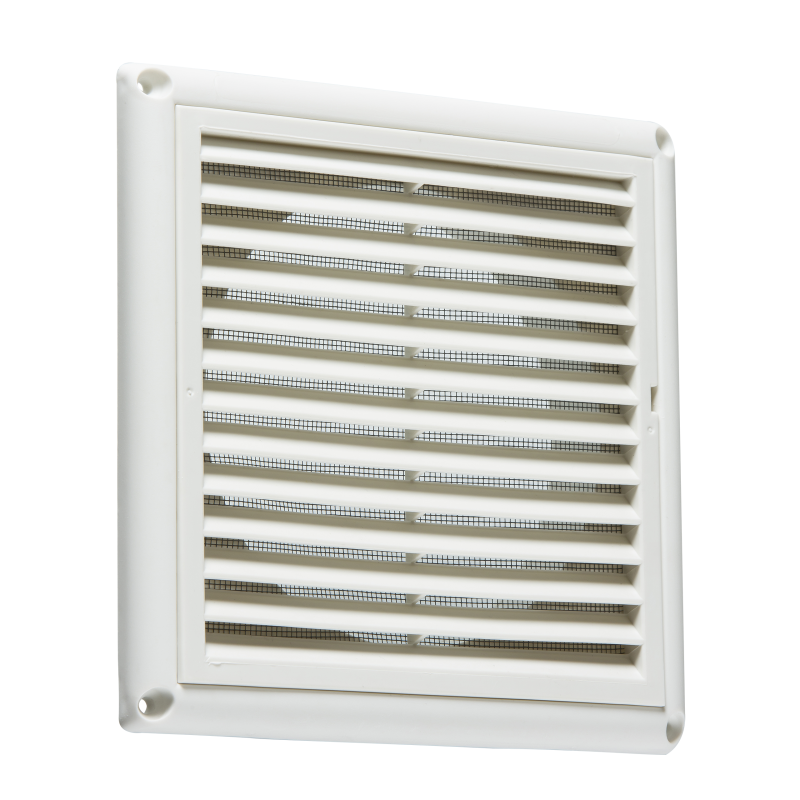Knightsbridge 150mm Extractor Fan Grille with Fly Screen - White – Air ...