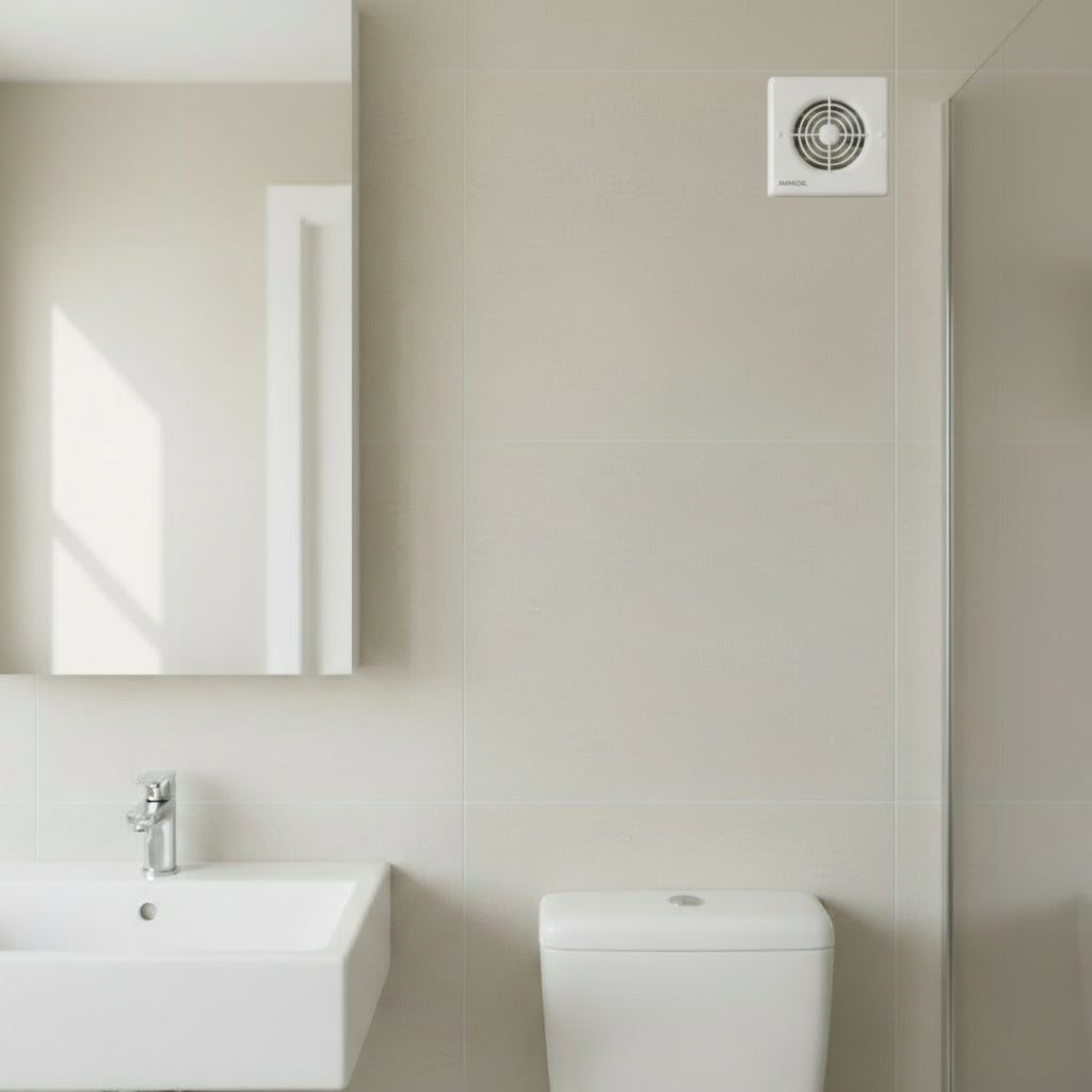 Manrose 100mm (4") Auto Bathroom Extractor Fan, Standard - XF100A – Air ...