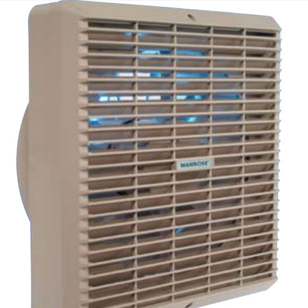 Manrose 300mm/12 Inch Commercial Auto Wall/Ceiling Fan with Pullcord ...