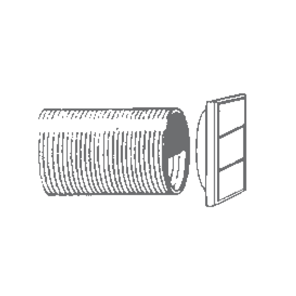 Manrose 230mm/9" Wall Vent Kit For XF150A Fans - 1291 - Return Unit ...