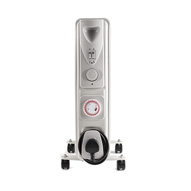 Pifco 2kW White 9 Fins Oil Filled Radiator With Timer - PIF203878 – Air ...