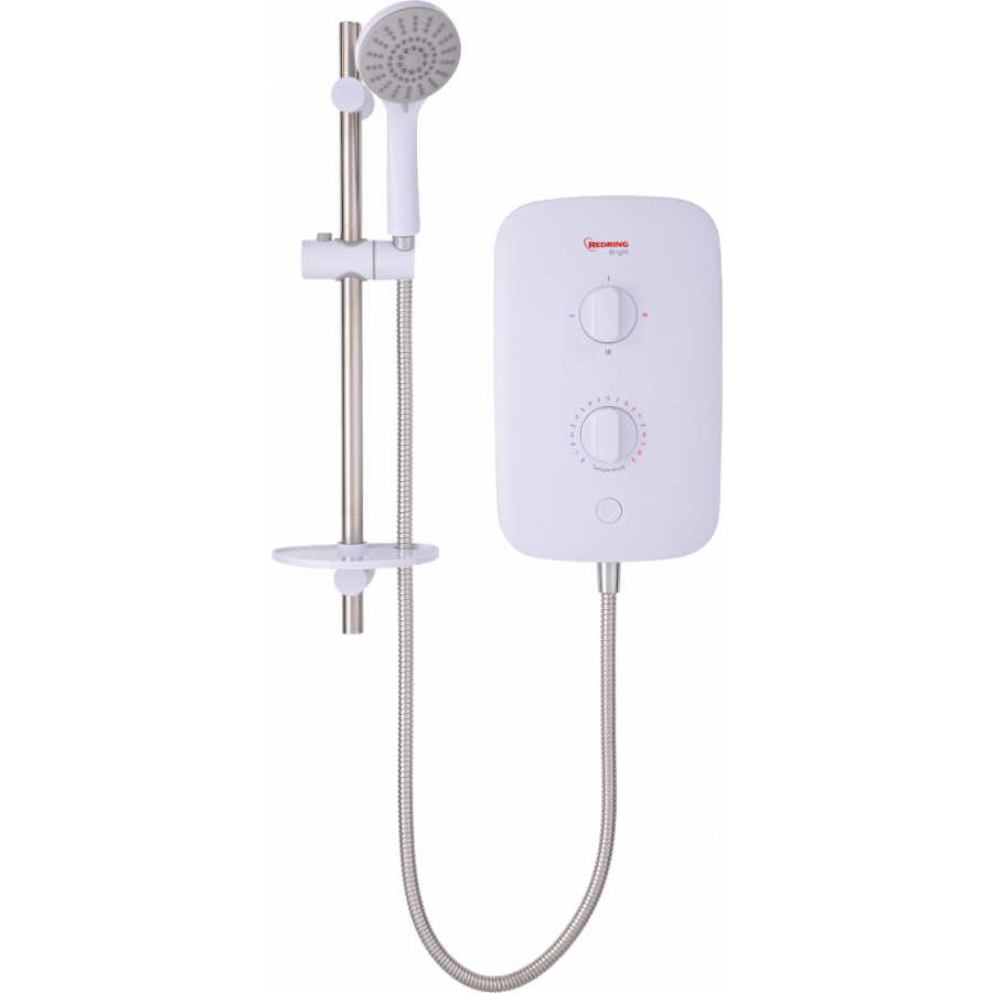 Redring Bright 10.5KW Multi-Connection Electric Shower With 3 Power Se ...
