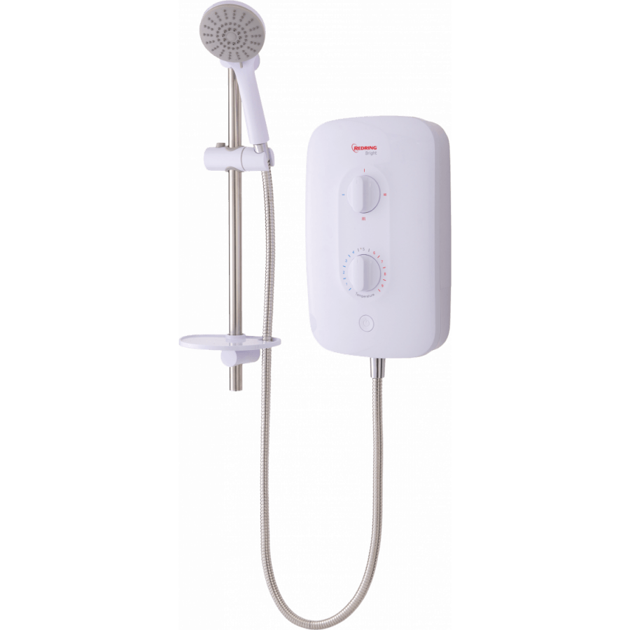 Redring Bright 10.5KW Multi-Connection Electric Shower With 3 Power Se ...