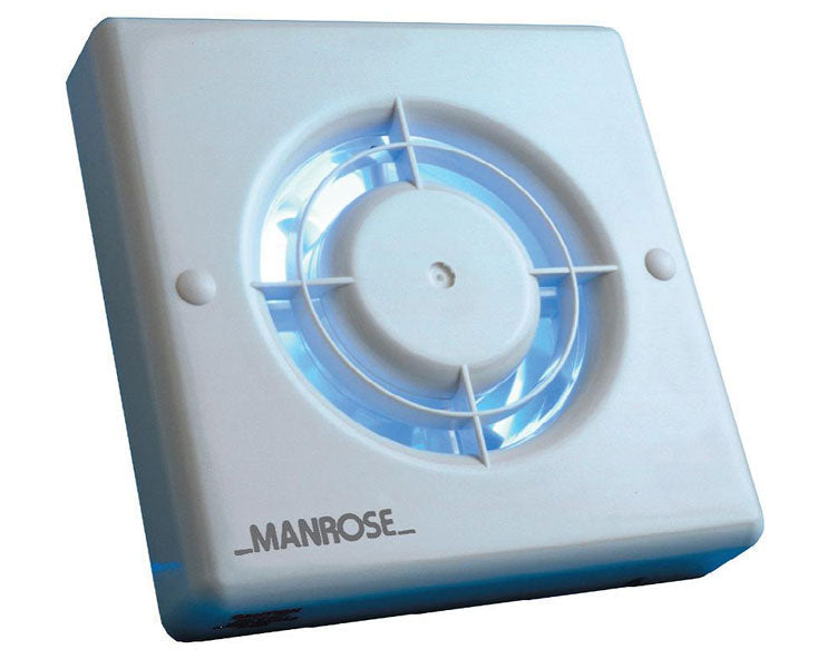 Manrose 120mm (5) Axial Extractor Fan with Humidity Control & Pullcord ...