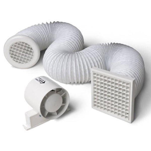Manrose SF100S 100mm Standard Inline Axial Fan Kit - Return Unit – Air ...